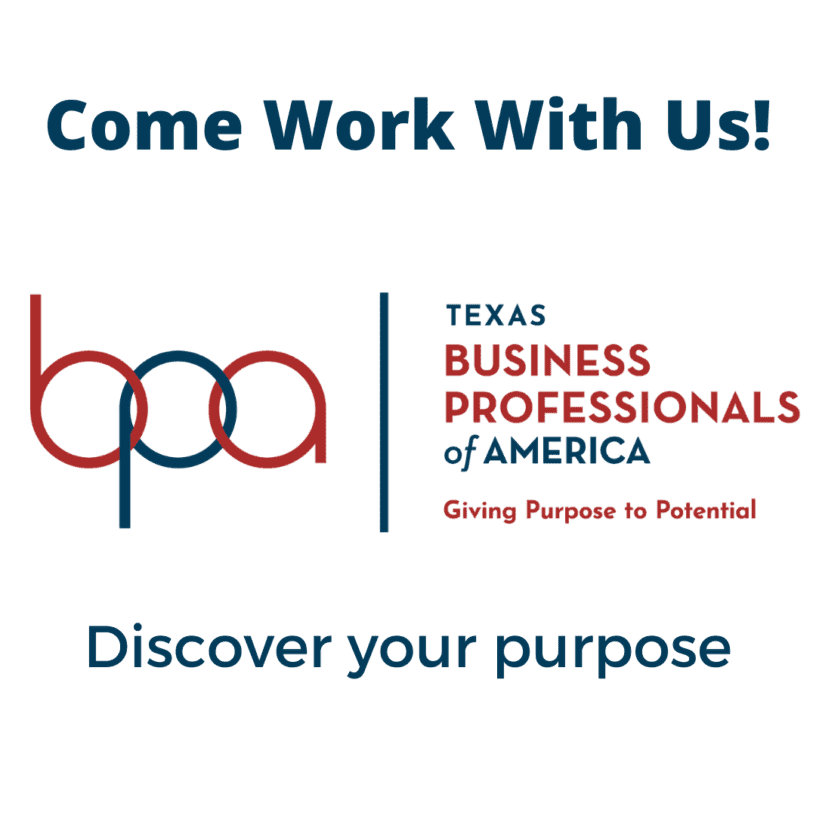Join the Texas BPA Team - Texas BPA State Association