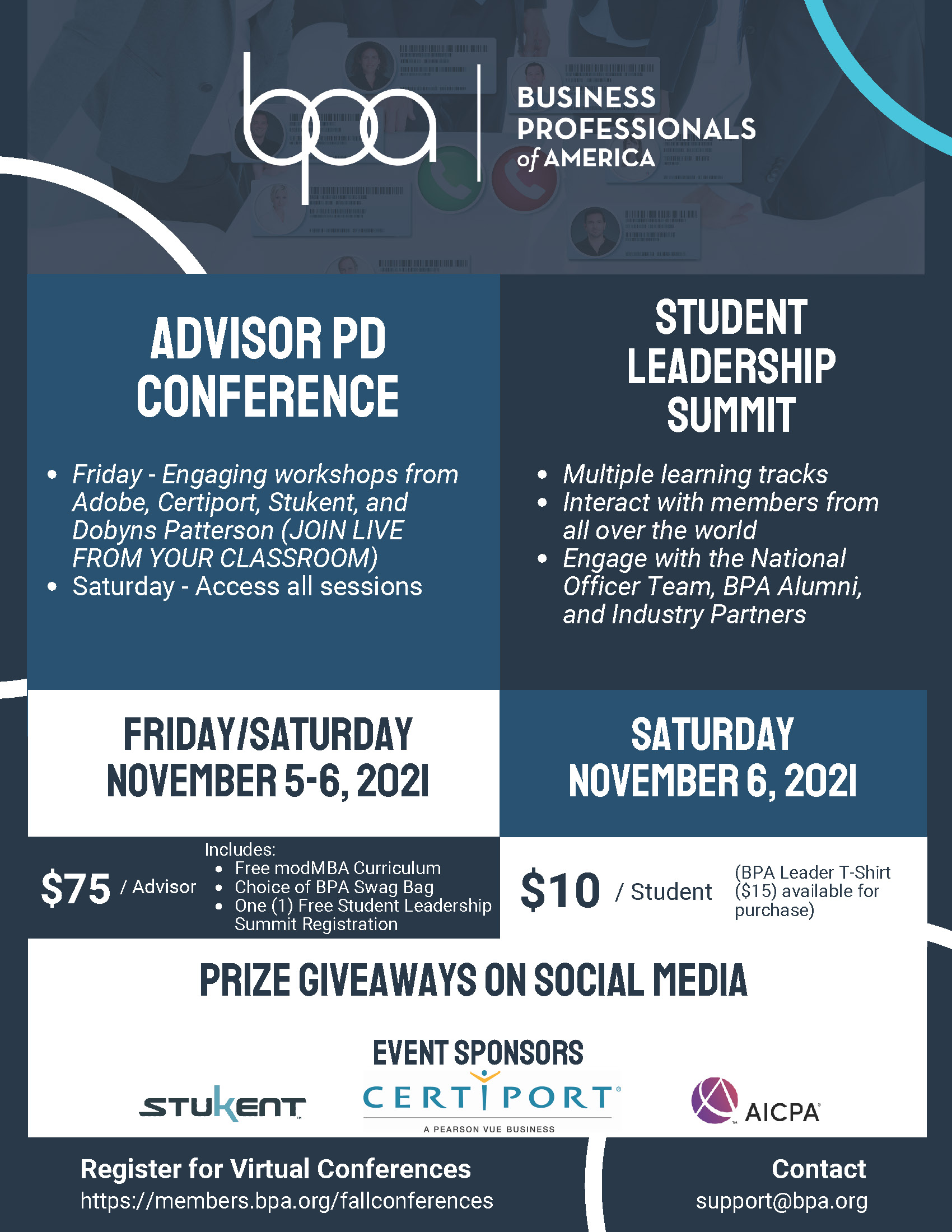 Advisor Professional Development Conference (Day 1 of 2) - Business ...